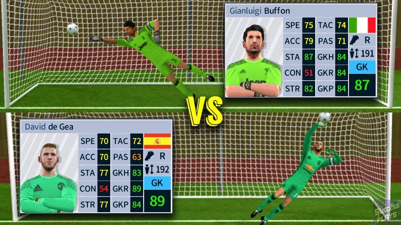 De Gea vs Buffon | Penalty Shootout | Dream League Soccer 18 - YouTube