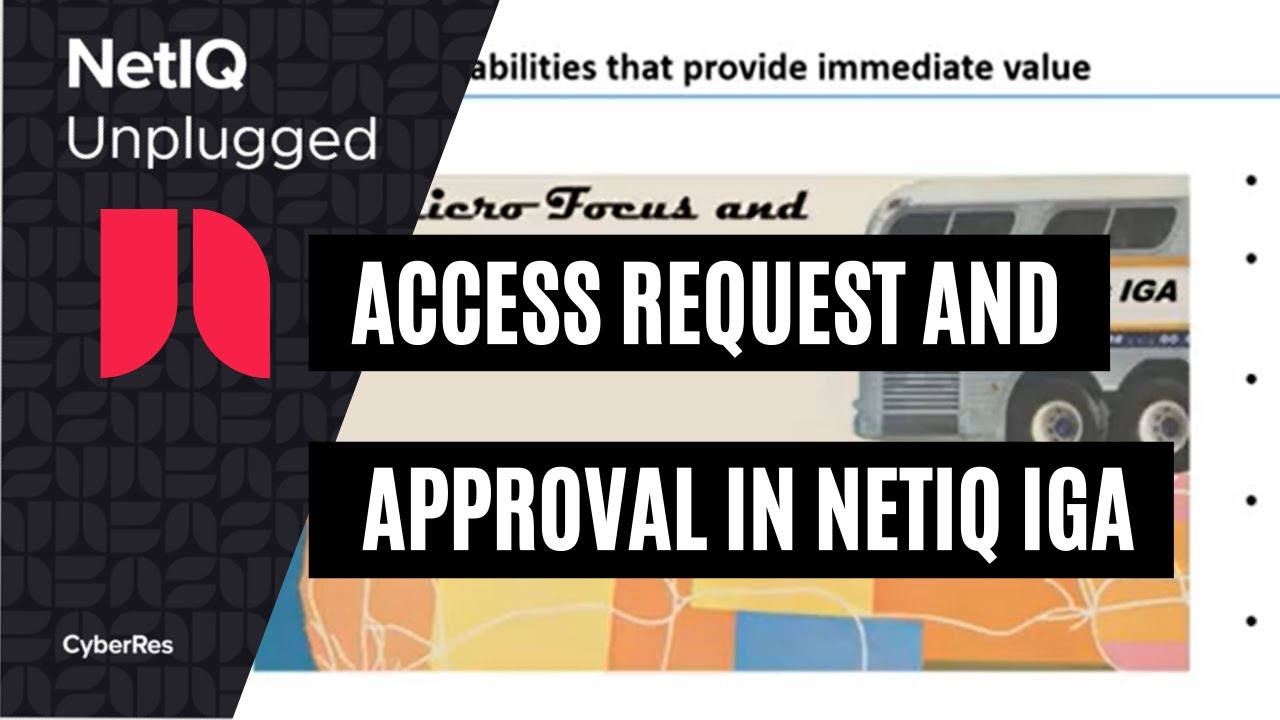 The Future of Access Request and Approval in NetIQ IGA - YouTube