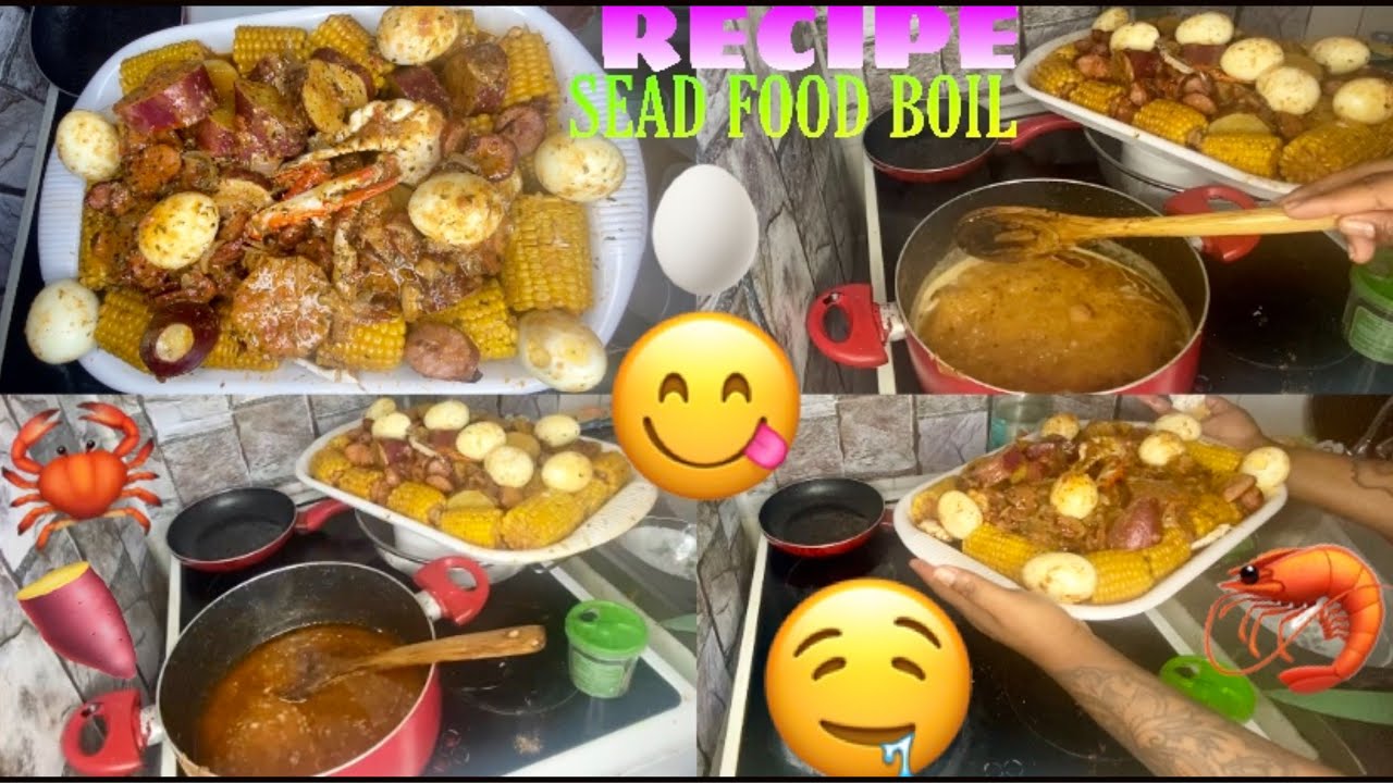RECETTE SEAD FOOD BOIL 😋 🥵 ( EN FRANCAIS )🦀🦐🍠🌽🥚 - YouTube