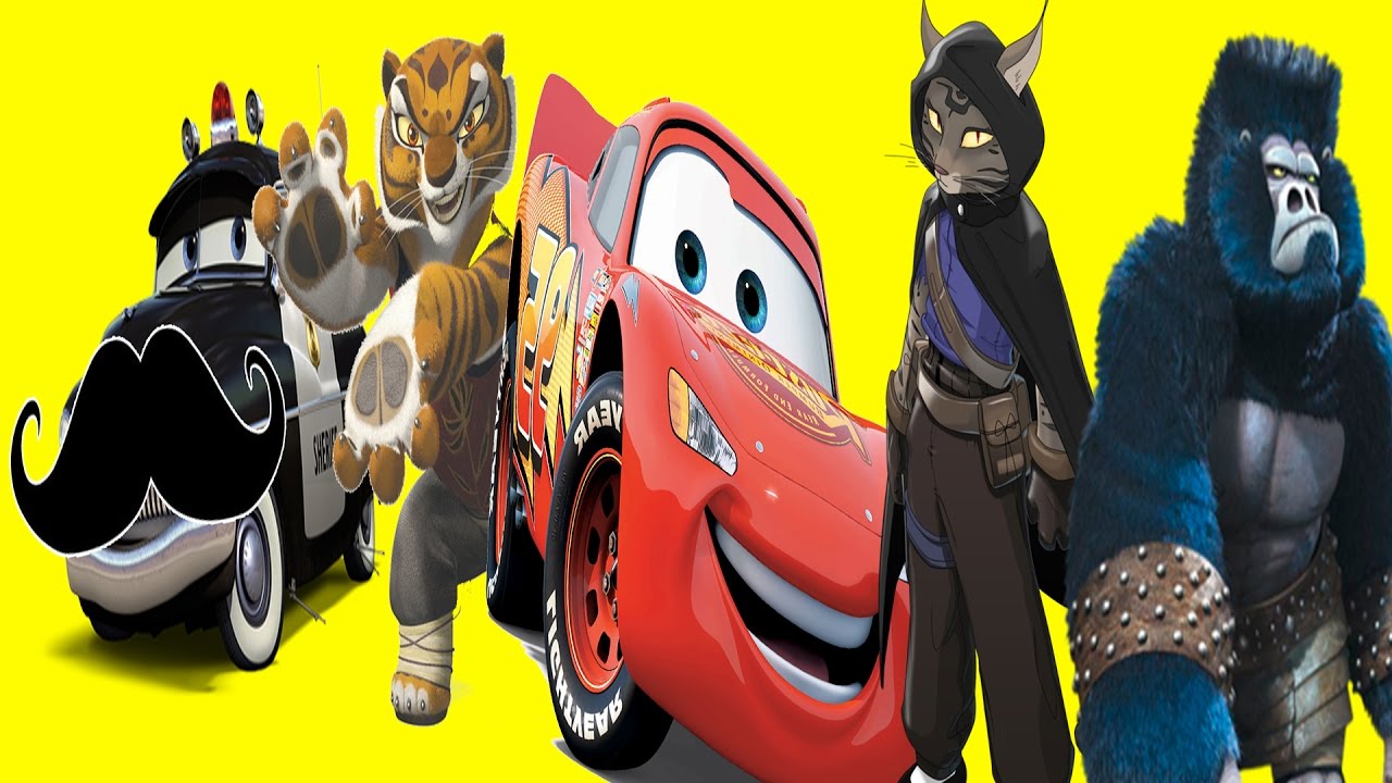 Disney Pixar Cars finger family with Kung fu panda of family fingers ...