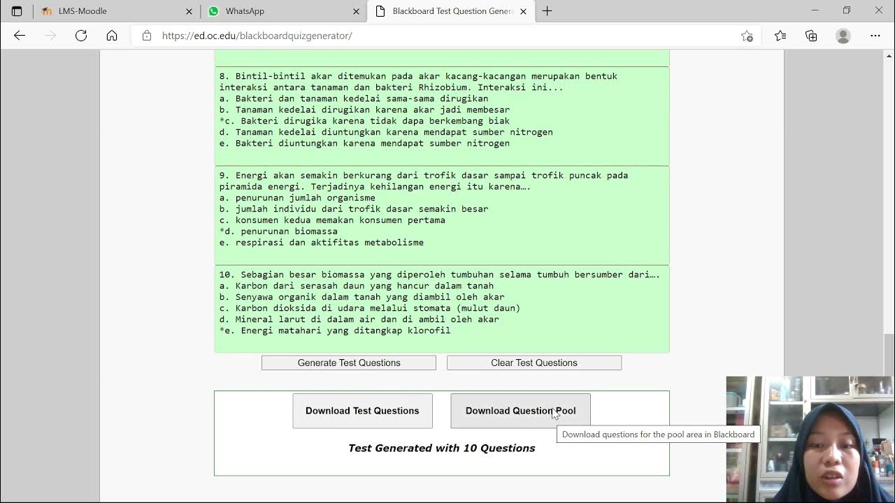 Tutorial input Soal Quiz Secara Cepat di Moodle - YouTube