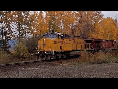 Union Pacific #6922 Leads A North Bound on Spokane Sub in Sandpoint ...