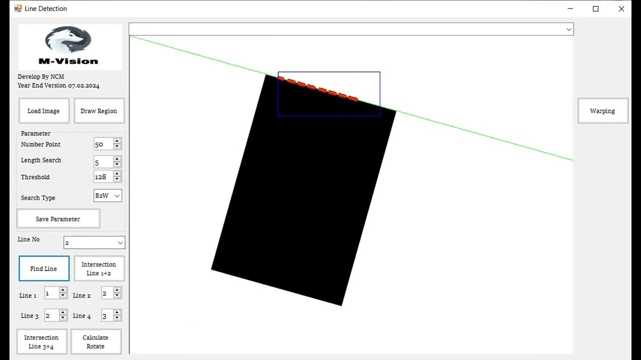 Resolve The Alignment Problem By Using Find Line Opencvsharp Youtube