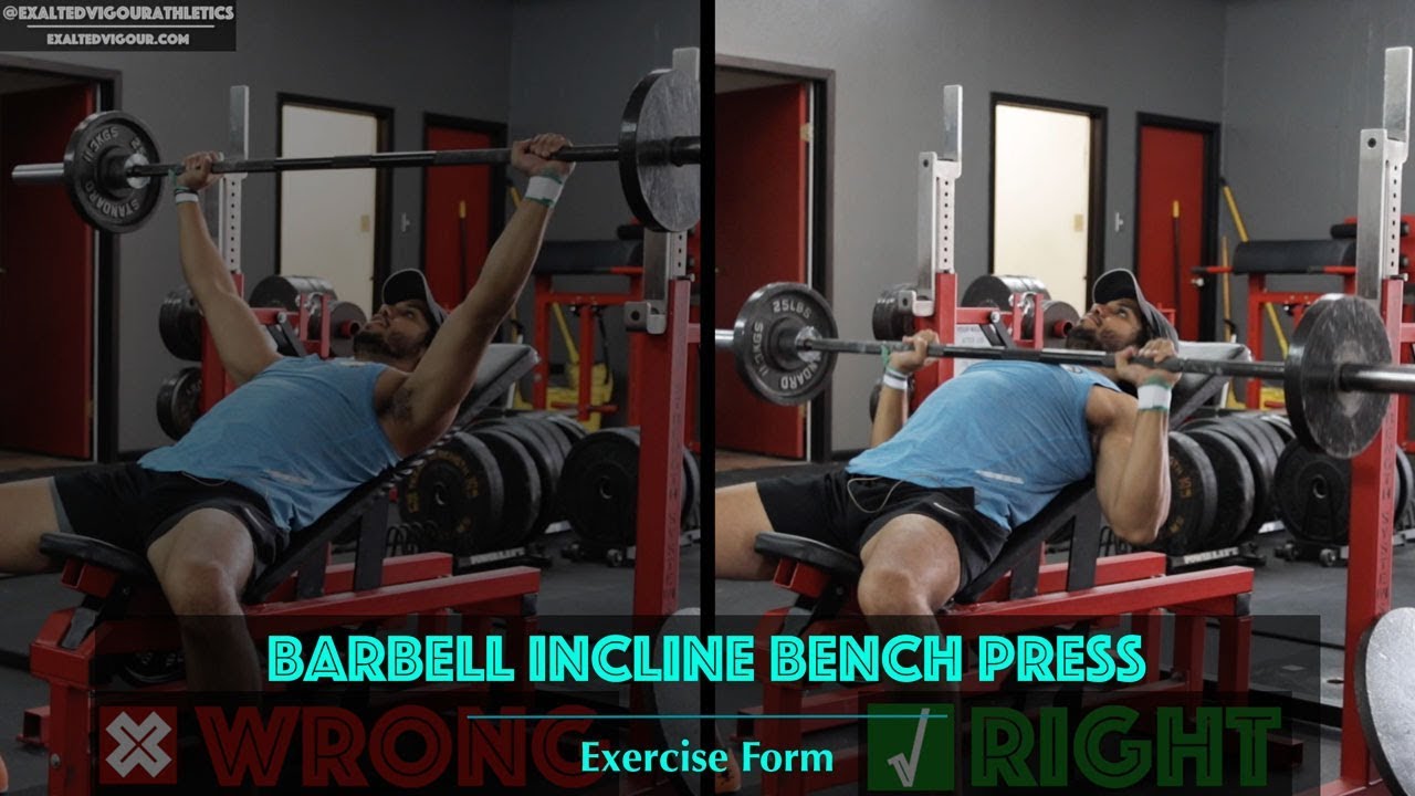Barbell Incline Bench Press - Proper Form - YouTube