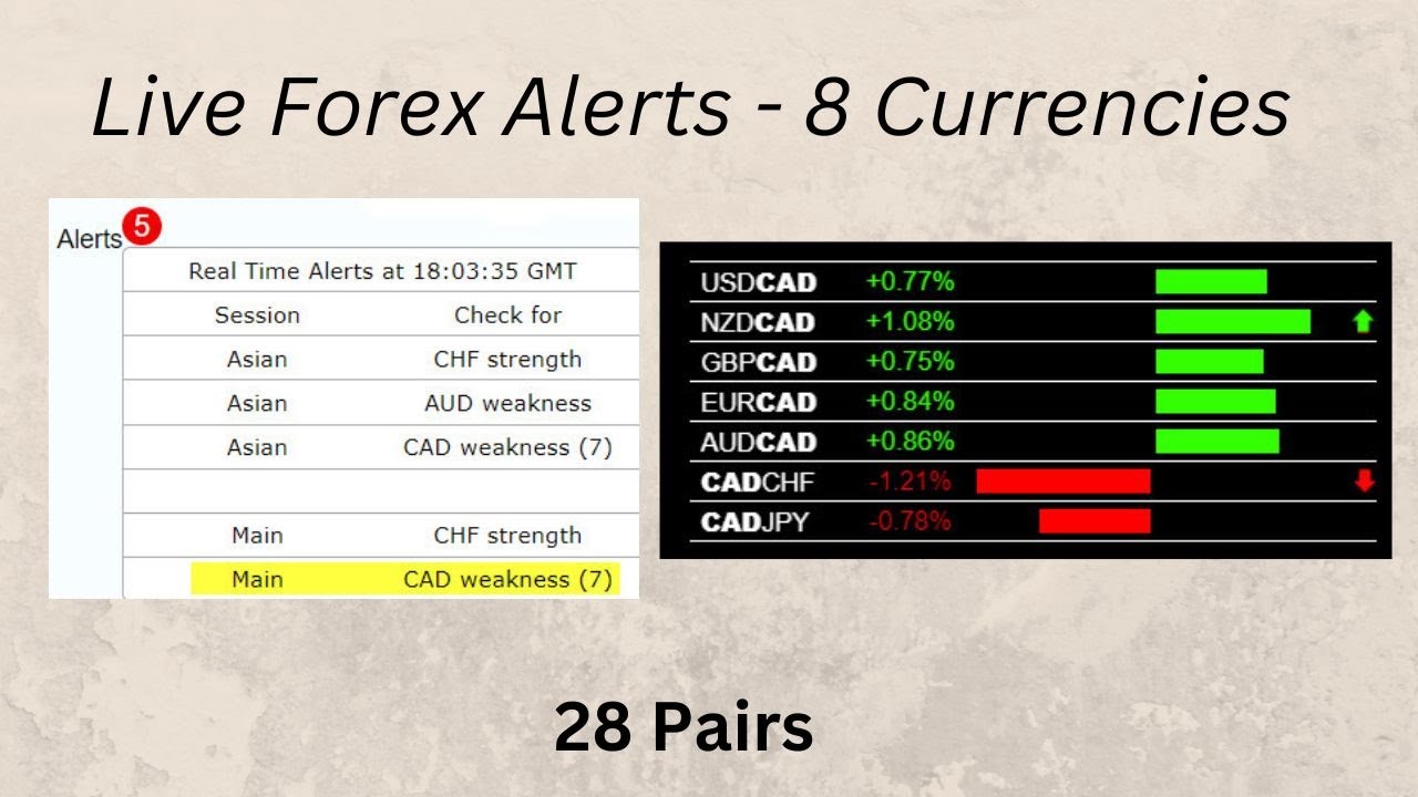 Live Forex Alerts For 8 Currencies - YouTube