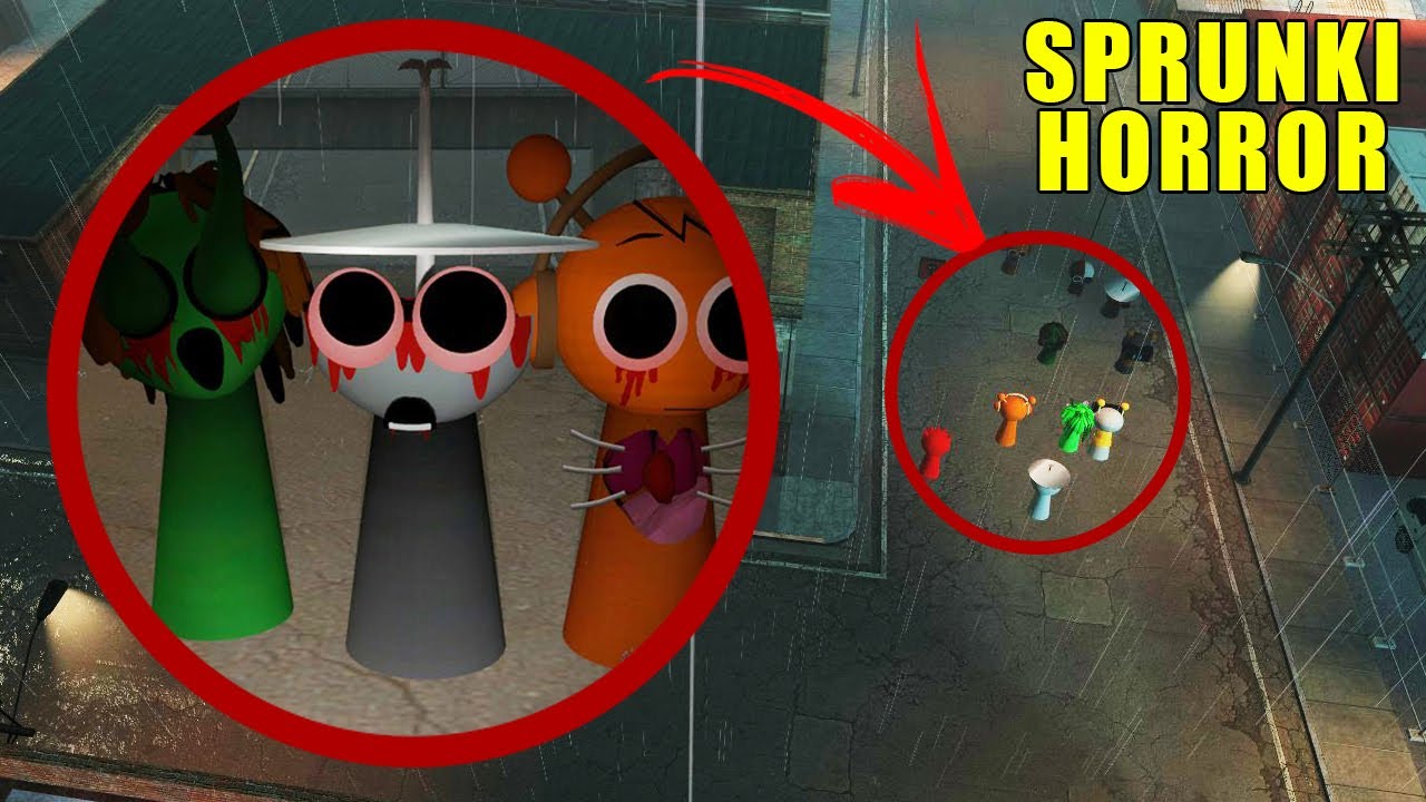 ENFRENTANDO TODOS os SPRUNKIS HORROR na CIDADE ASSUSTADORA... - GARRY'S ...