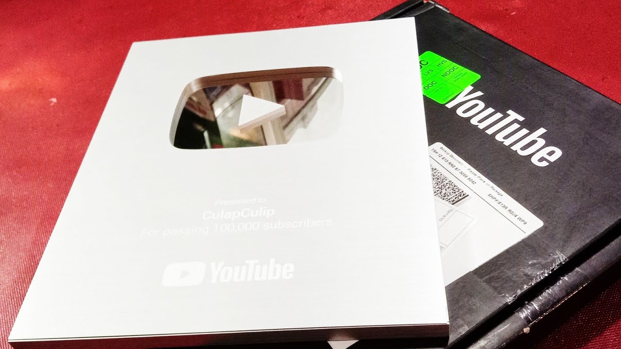 Unboxing Silver Play Button CulapCulip Terimakasih Semua - YouTube