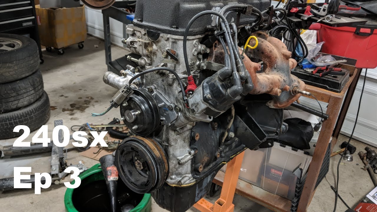 KA24E Broken Timing Chain Guide - 240sx Build - Ep 3 - Panchos Garage ...