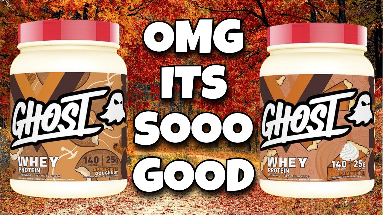 GHOST Pumpkin Pie and Apple Cider Doughnut WHEY REVIEW - YouTube