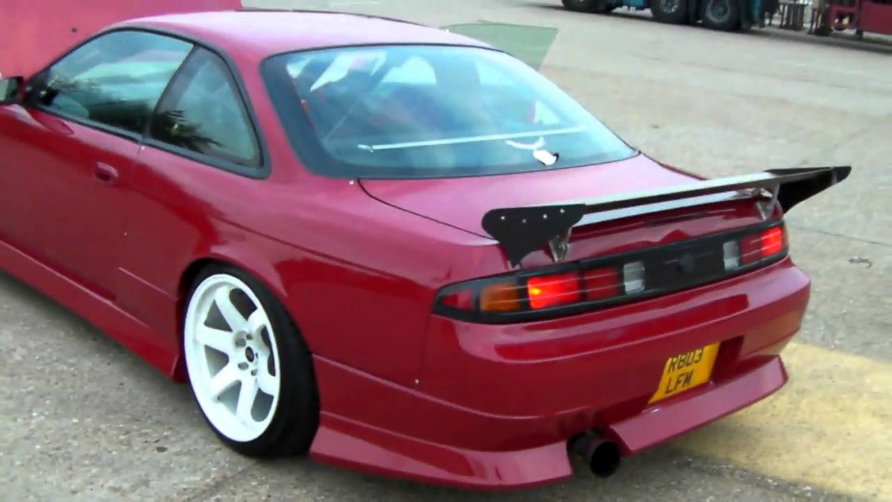 Nissan 200sx S14a Imola red Drift Car RED raspberry .4 - YouTube