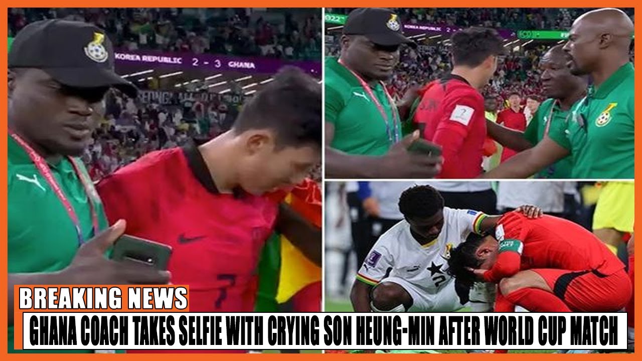 Ghana coach takes selfie with crying Son Heung-min after World Cup ...