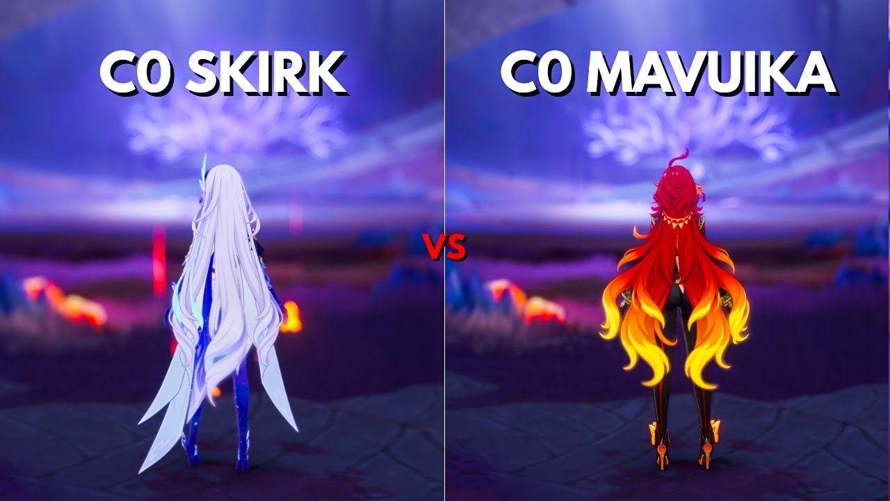 Is Skirk Stronger Than Mavuika?? C0 Comparison [Genshin Impact] - YouTube