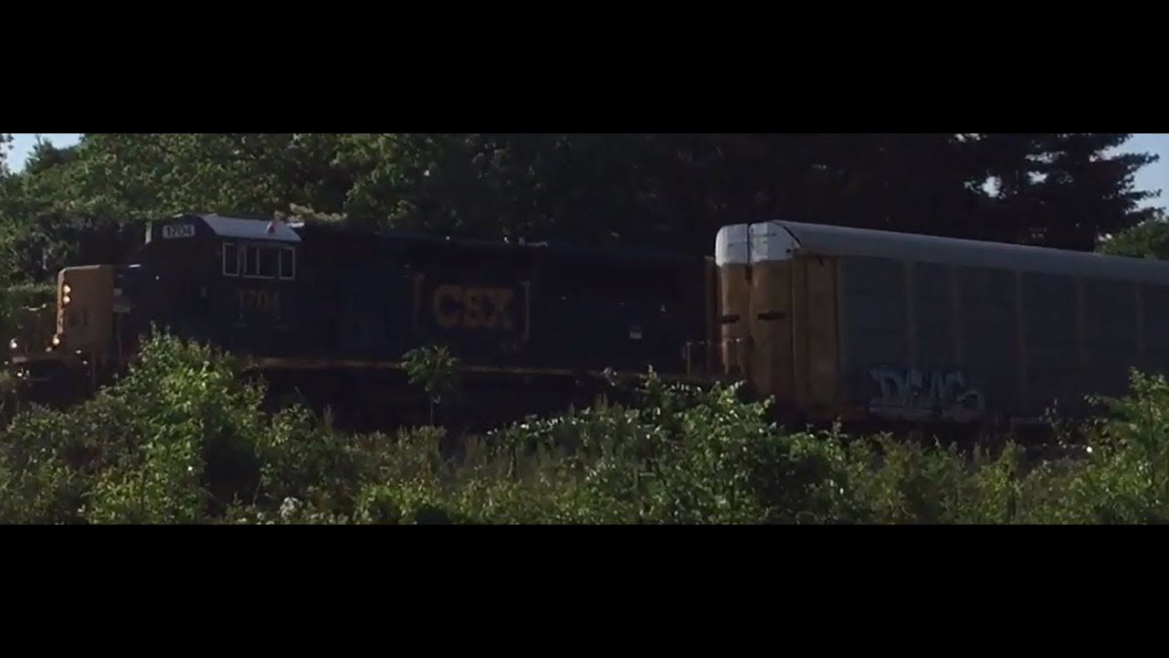 CSX Yard Job w/EMD SD40E3 Power! Cartersville, GA 5/8/2018 © - YouTube