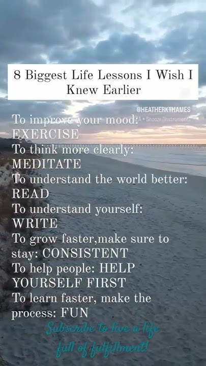 The Roadmap to Success: 8 Life Lessons I Wish I Had Sooner # ...