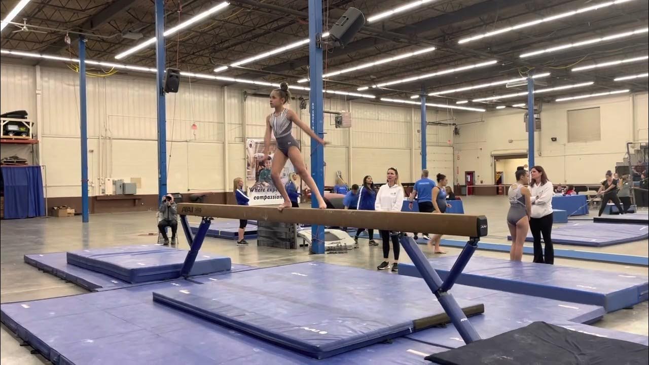 Savannah B- Xcel Gold Beam Routine 9.5 Region 6 2023 Team Ma - YouTube