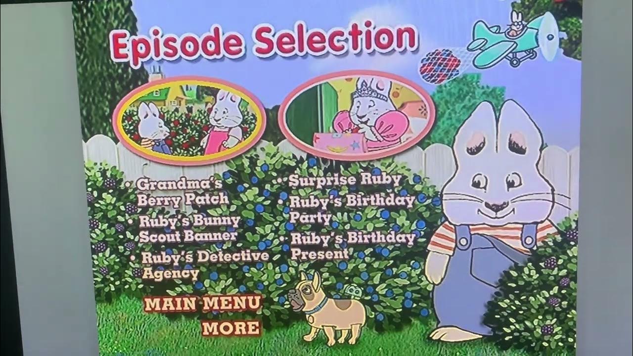 Max And Ruby Berry Bunny Adventures 2008 Dvd Menu Walkthrough Youtube