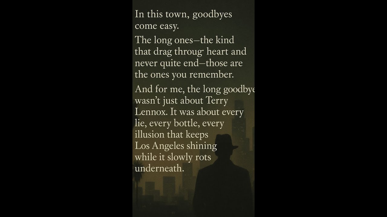 The Long Goodbye - Raymond Chandler - YouTube
