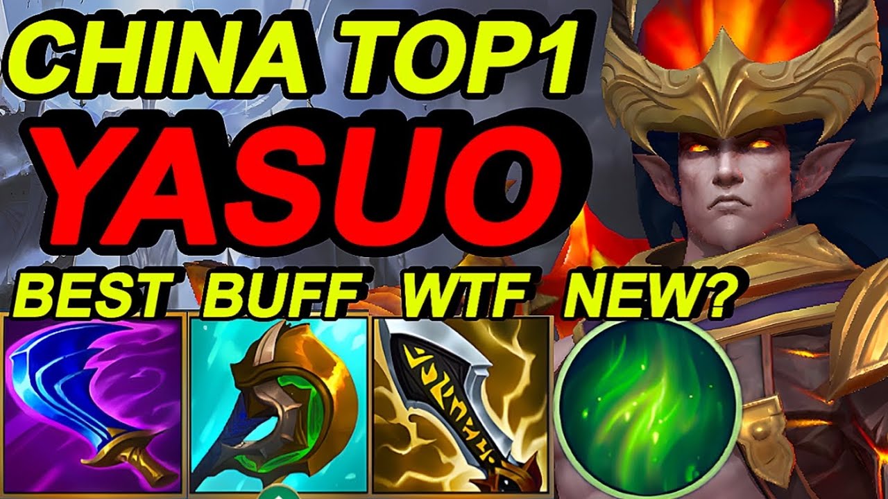 Wild Rift China Top1 Yasuo Top - Top1 OP Build Runes - Sovereign YASUO ...