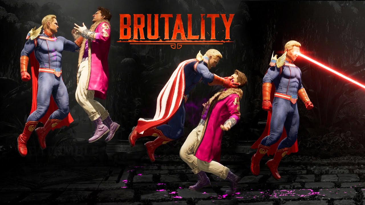 MK1 Homelander All Brutalities, Fatalities, Fatal Blow Ending, Taunts ...