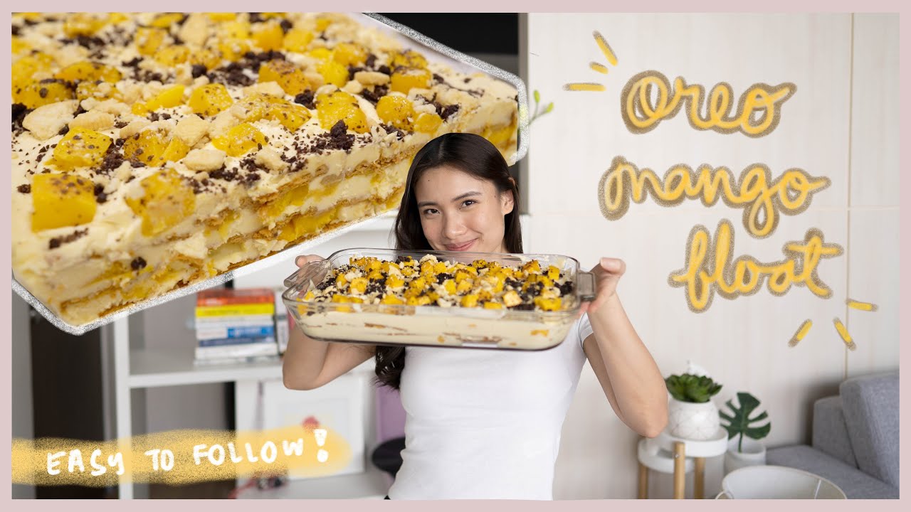 Easy Oreo Mango Float Recipe! | Angel Yeo - YouTube