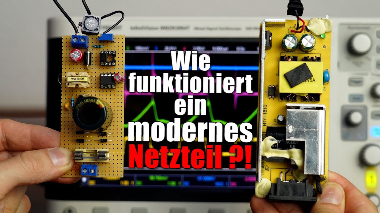 Wie funktioniert ein modernes Netzteil?! (230V AC zu 5/12V DC) DIY ...