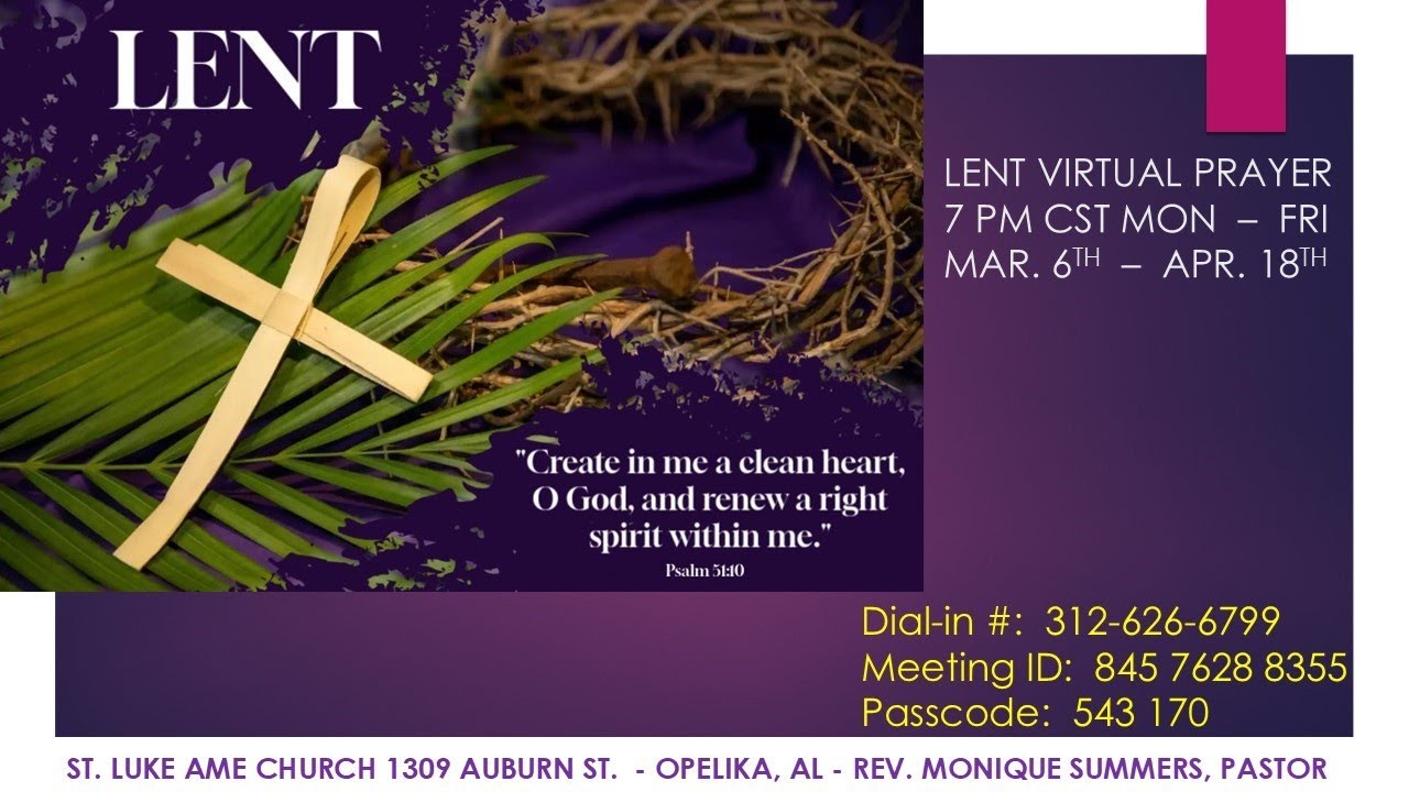 MARCH 12, 2025 LENT VIRTUAL PRAYER | FOCUS SCRIPTURE LEV. 8:14-23 | I ...