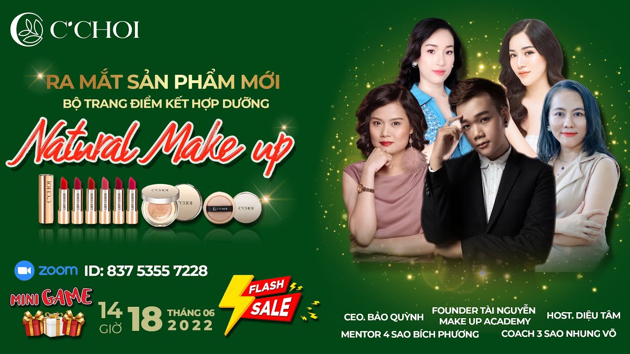 C'CHOI RA MẮT BỘ SẢN PHẨM TRANG ĐIỂM KẾT HỢP DƯỠNG DA - YouTube