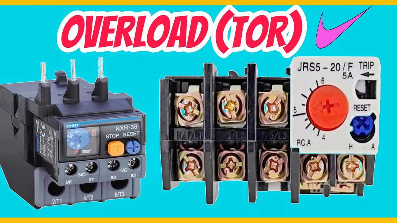 Fungsi dan cara kerja thermal over load relay (TOR) - YouTube