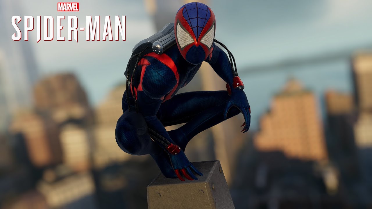 Spider-Man PC - Blood Spider Suit MOD Free Roam Gameplay! - YouTube