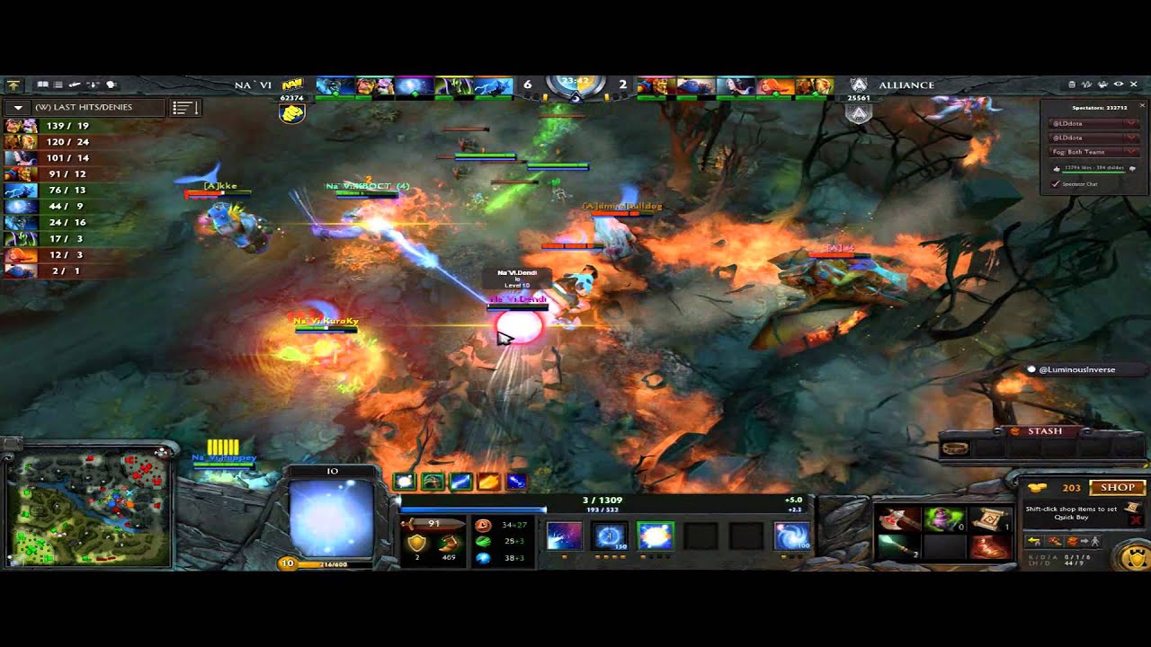 Dota 2 TI3 Final Alliance vs Na'Vi!: game 3 - YouTube