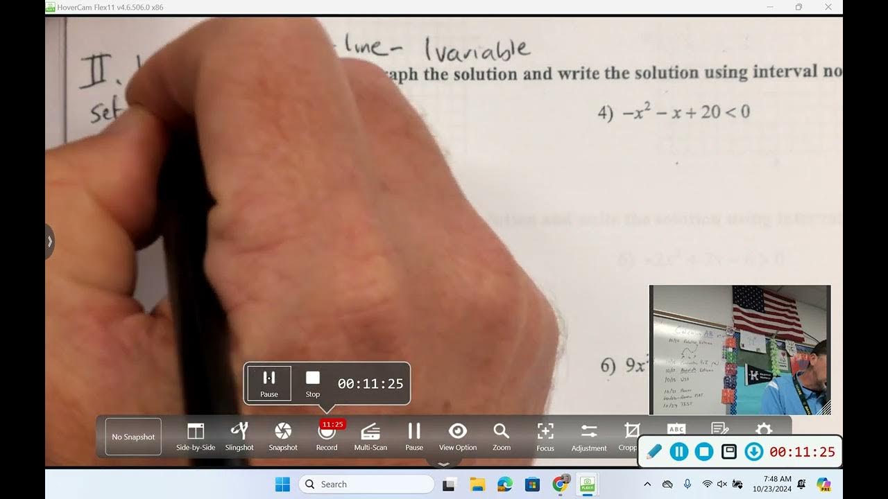 Alg2 - Quadratic Inequalities - YouTube