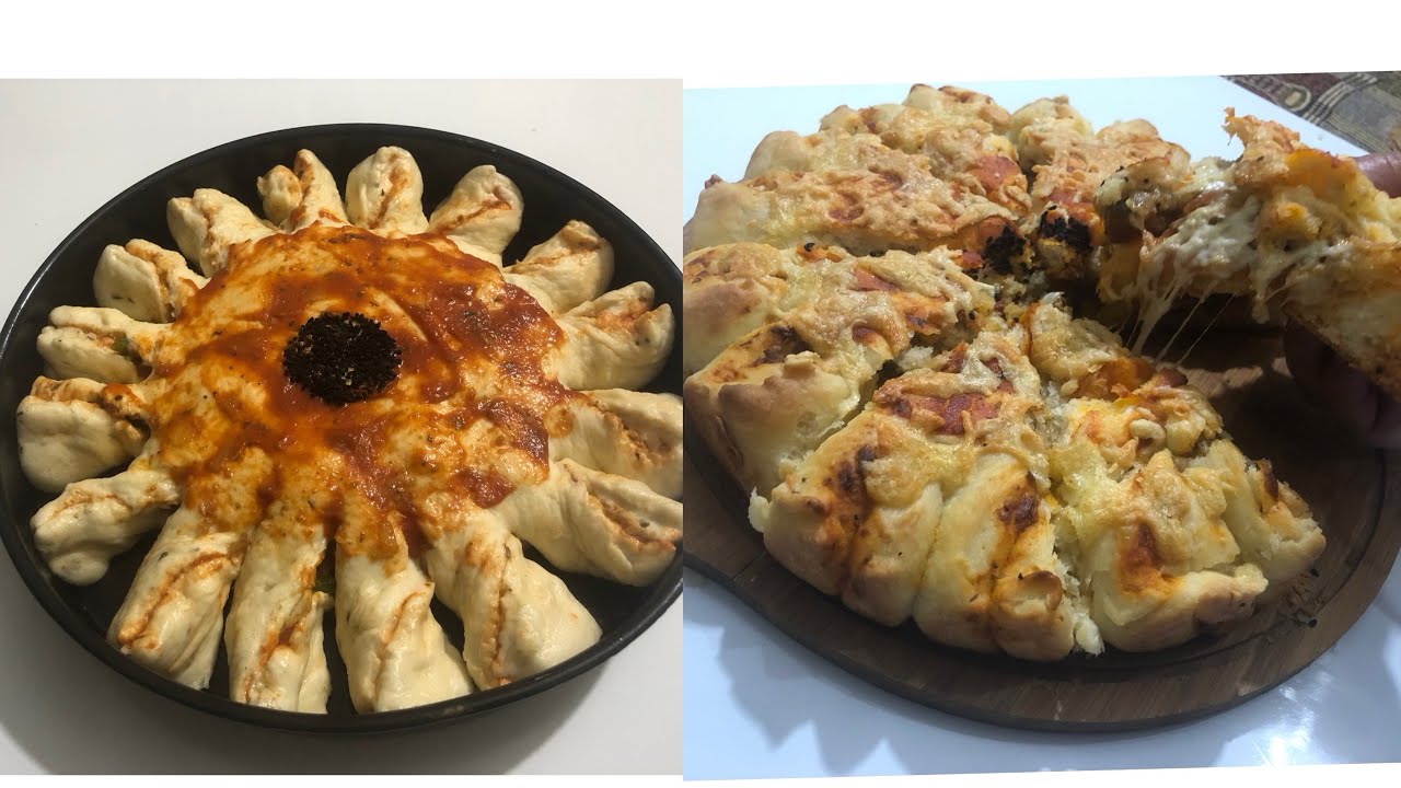 Sunflower PiZza Recipe. Simple and delicious sunflower pizza Recipe. 🌞 ...