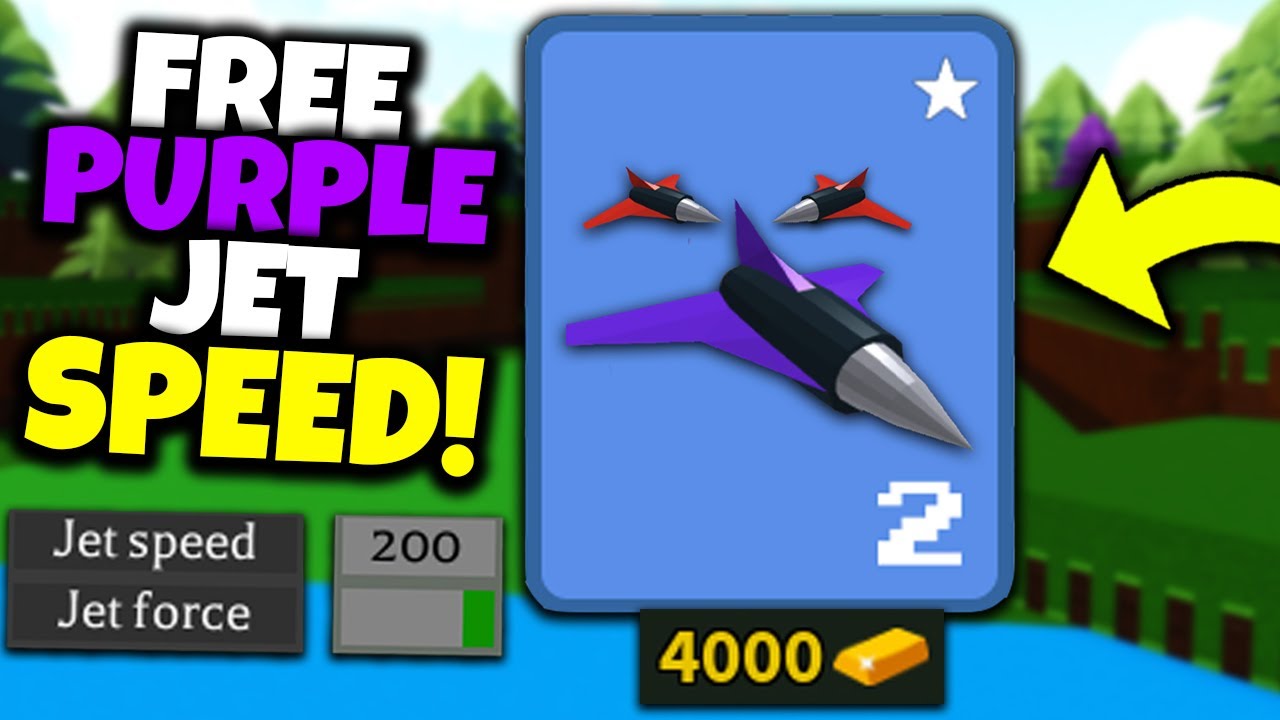 FREE PURPLE JET SPEED in Build a boat for Treasure ROBLOX - YouTube