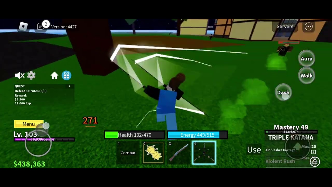 roblox blox fruit gameplay video (lvl up) #roblox #bloxfruit #gaming ...