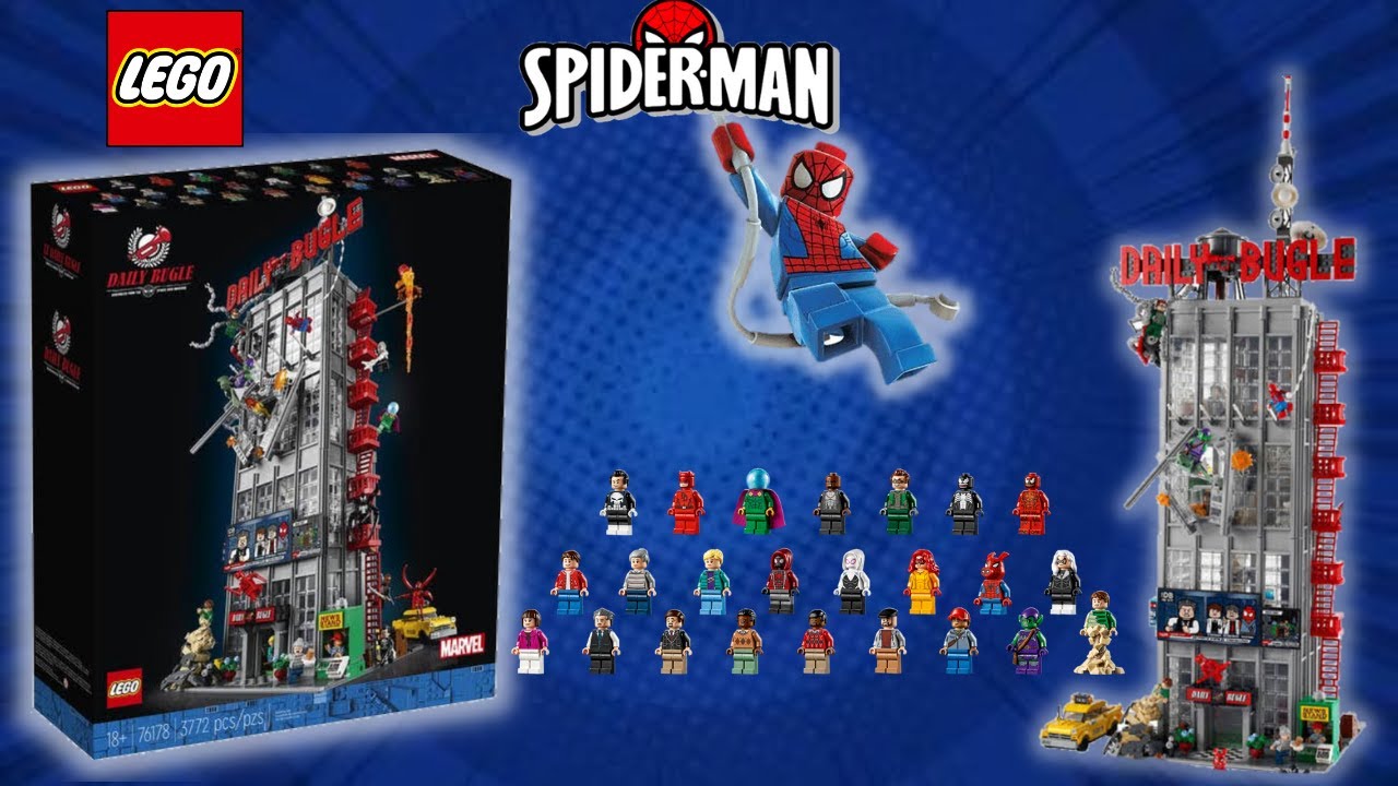 LEGO Daily Bugle Spider-Man Unboxing and review - YouTube