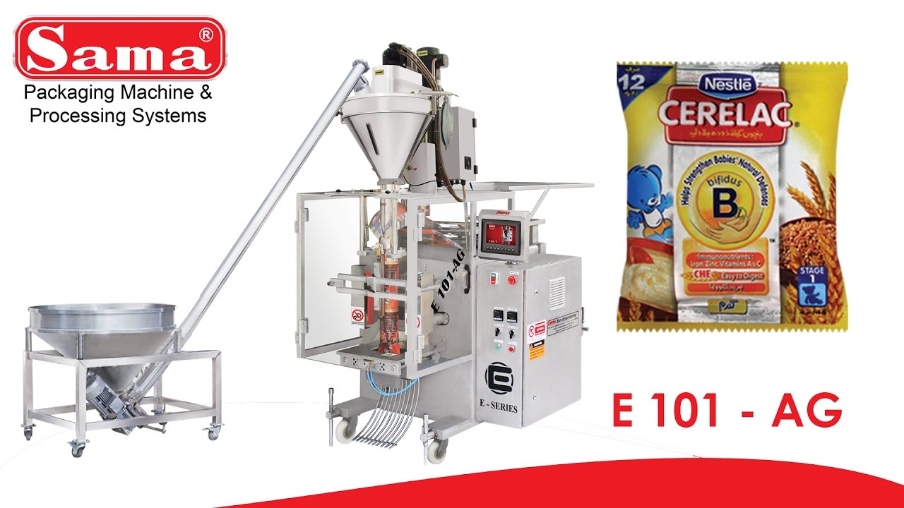Powder Packing Machine SUS 101-AG | Sama Engineering - YouTube