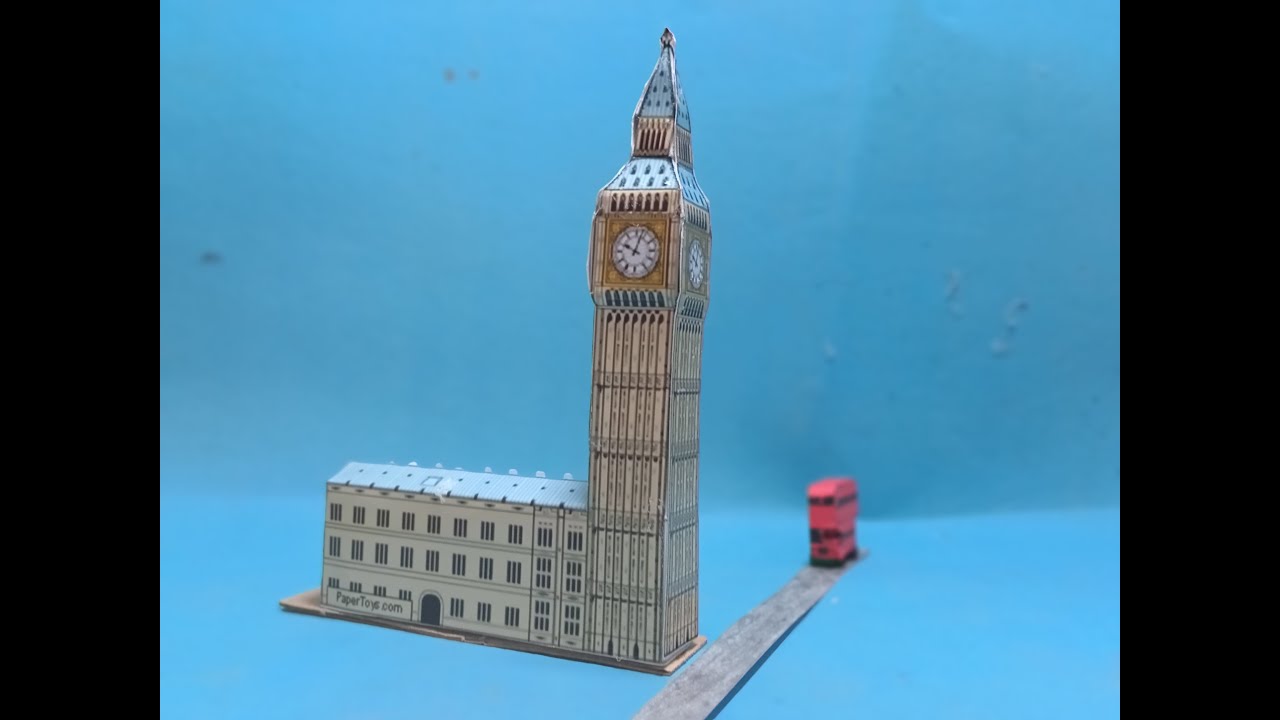 HOW TO MAKE MINIATURE BIG BEN WITH PRINTOUTS | EASY CRAFTING - YouTube