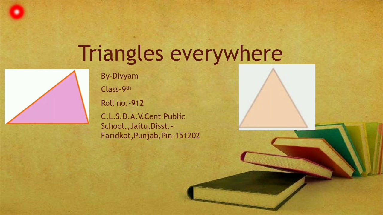 PowerPoint presentation on 'TRIANGLES EVERYWHERE' - YouTube