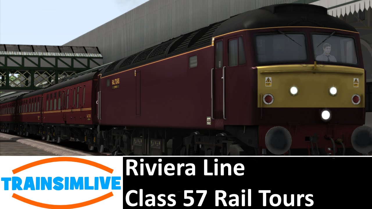 Train Simulator 2015 - Riviera Line, Class 57 Rail Tours - YouTube