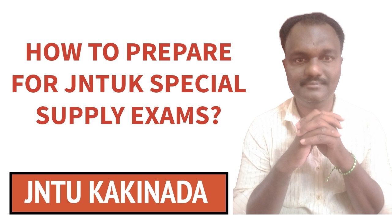 HOW TO PREPARE FOR JNTUK SPECIAL SUPPLY EXAMS?#jntuk - YouTube