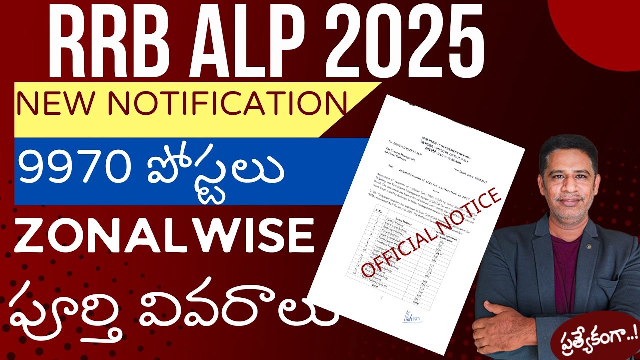 RRB ALP 2025 New Notification Complete Details|| 9970 Vacancy || Viral ...