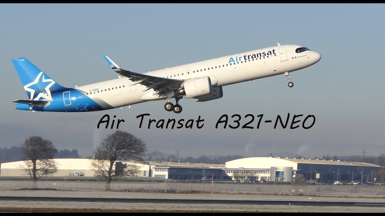 Air Transat A321-Neo departing Glasgow Airport [4K/UHD] - YouTube