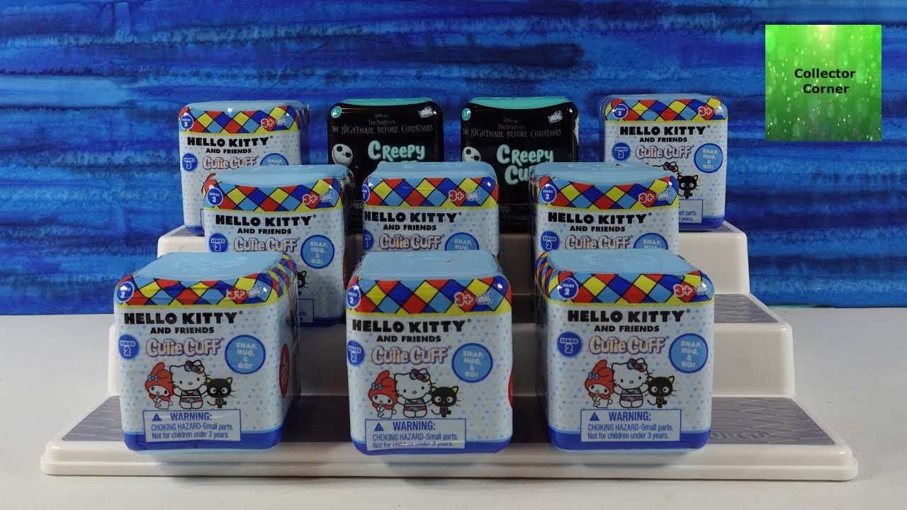 Hello Kitty & Nightmare Before Christmas Cutie Cuff Unboxing Blind Box ...