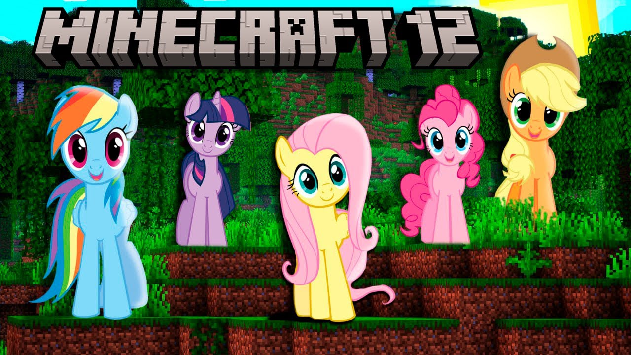 My Little Pony Plays Minecraft 12 - YouTube