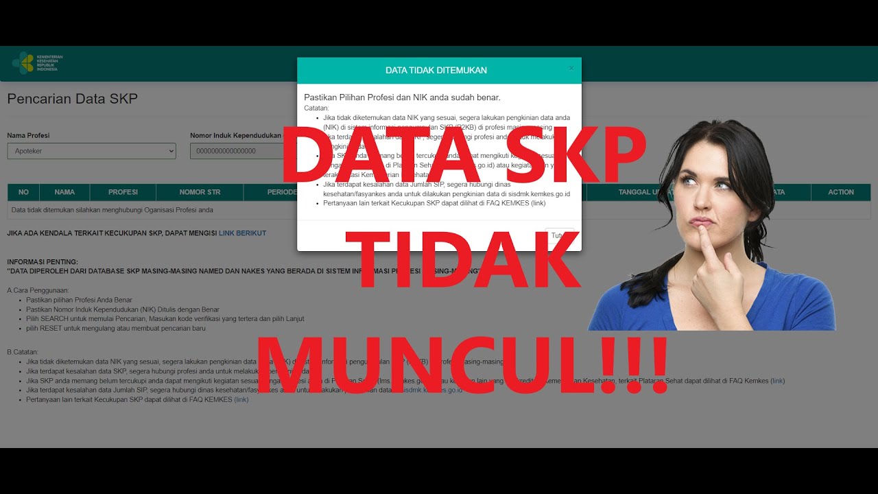 DATA SKP TIDAK DITEMUKAN!!! - YouTube