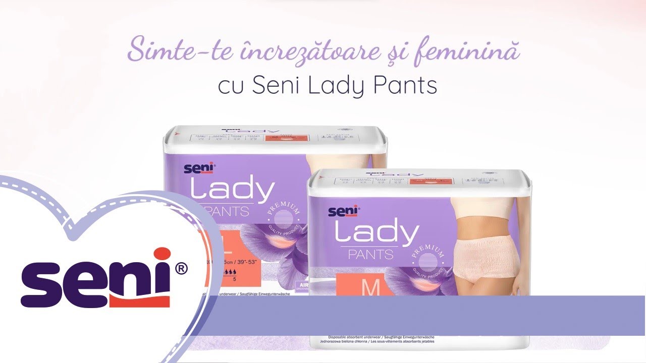 Seni Lady Pants chilot absorbant pentru femei - YouTube