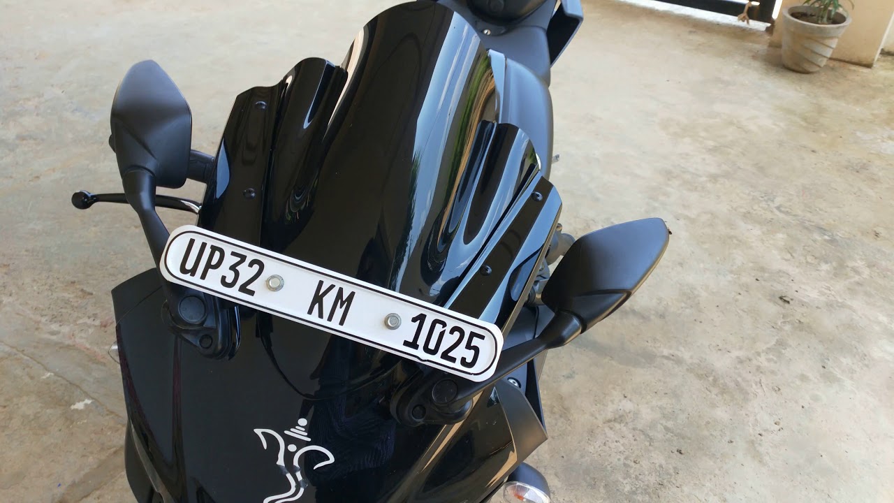 Yamaha r15 v3 bolt visor and winglet // modified yamaha r15 v3 - YouTube