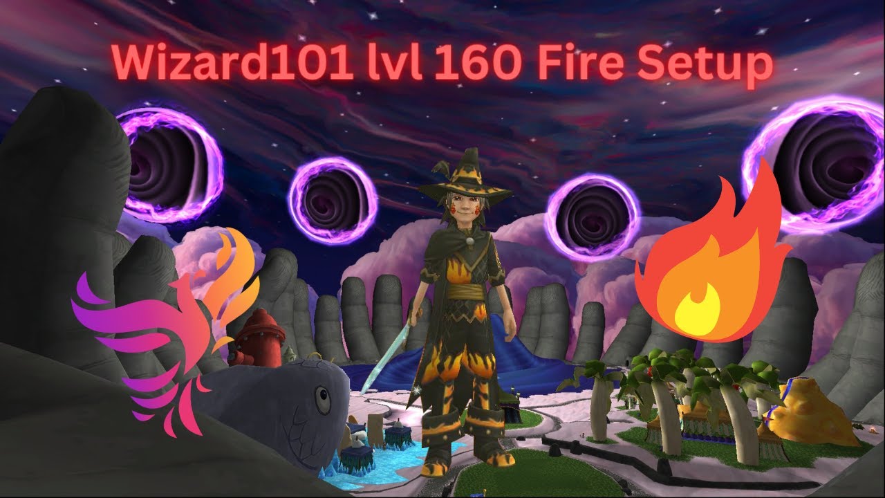 Wizard101 Lvl 160 Fire Gear Setup | Novus - YouTube
