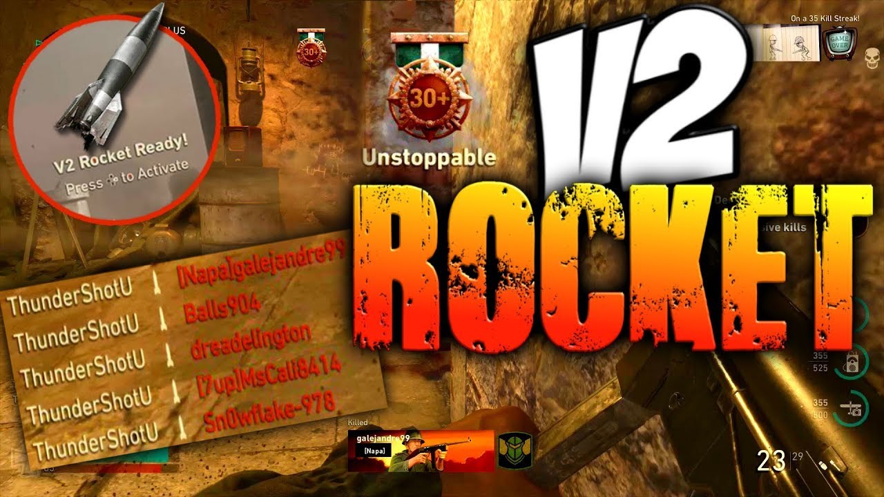 "V2 ROCKET" GAMEPLAY! (Secret NUKE Killstreak in Call of Duty WW2 ...