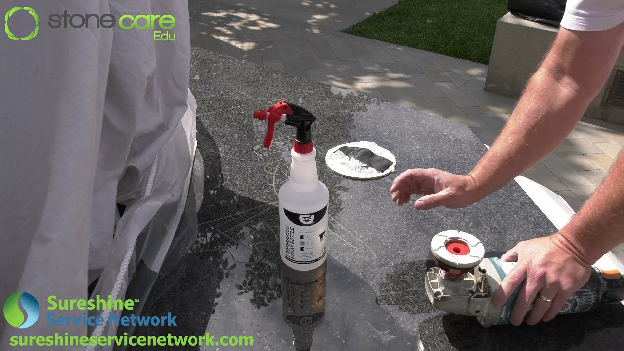 How to Polish Granite - granite scratch removal - YouTube